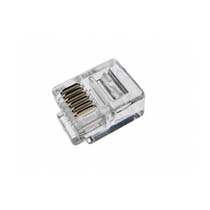 Conector Modular Plug Macho RJ11 06 vias e 06 contatos Cat.3 - SECCON